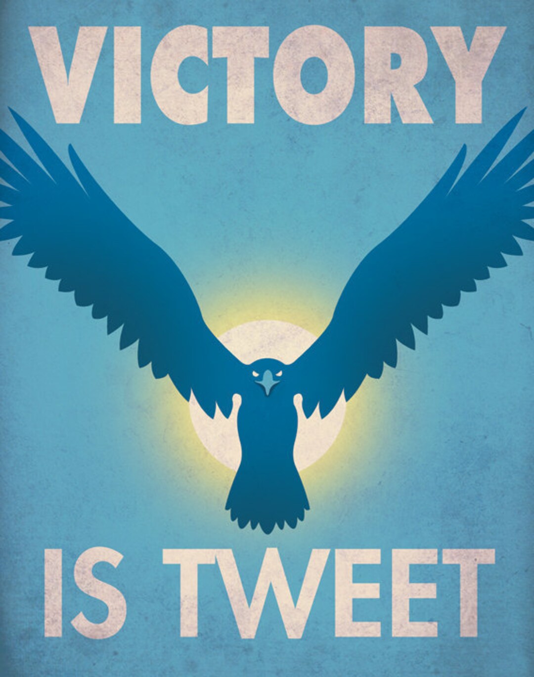 Twitter Propaganda Victory Poster - Etsy