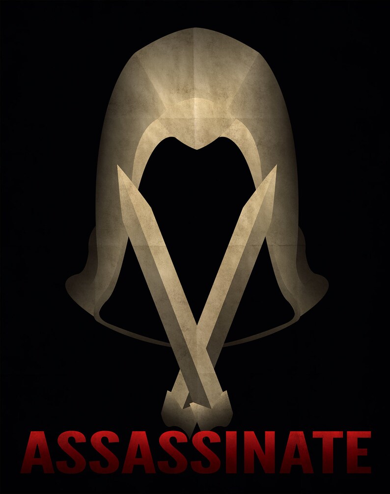 Assassinate Propaganda Poster - Etsy