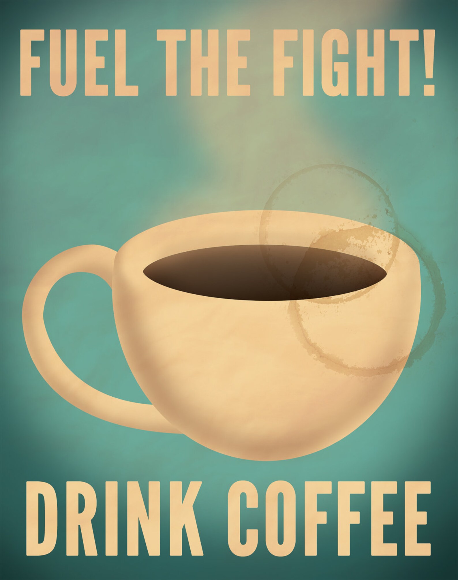 Coffee Propaganda Poster - Etsy