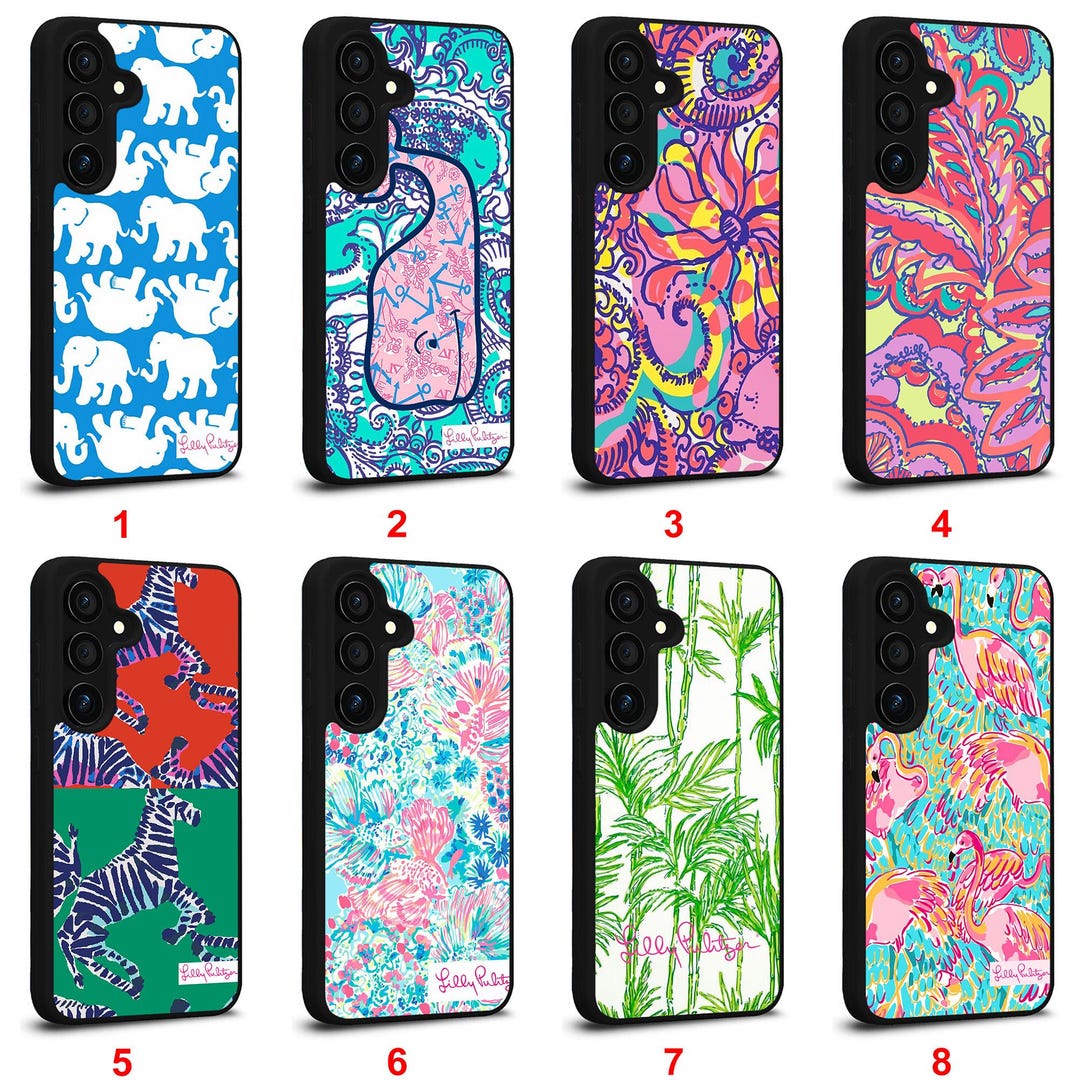 Lilly Patern Samsung Case for Galaxy S22 S23 S24 S25 S26 Plus Ultra FE ...