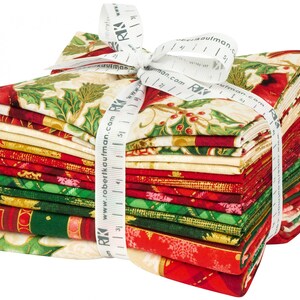 Robert Kaufman Fat Quarter Winter's Grandeur 8 Holiday, 14pcs Bundle ...
