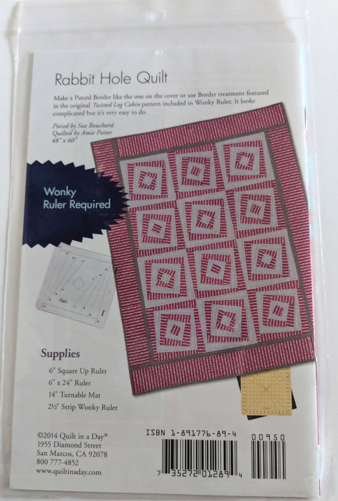 Rabbit Hole Quilt Pattern Quilt in a Day by Eleanor Burns | Etsy