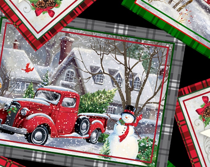 Blue Church in the Forest Panel C8662-BLUE From Timeless Treasures ...