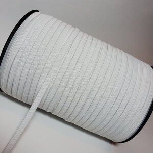 10 Yards SOFT Knit ELASTIC Band 1/4" Inch White or Black, for Sewing ...