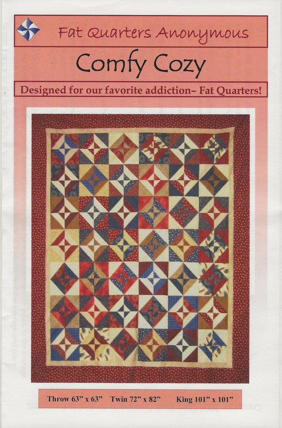 Comfy Cozy A Fat Quarters Anonymous Pattern From Cozy Quilt - Etsy