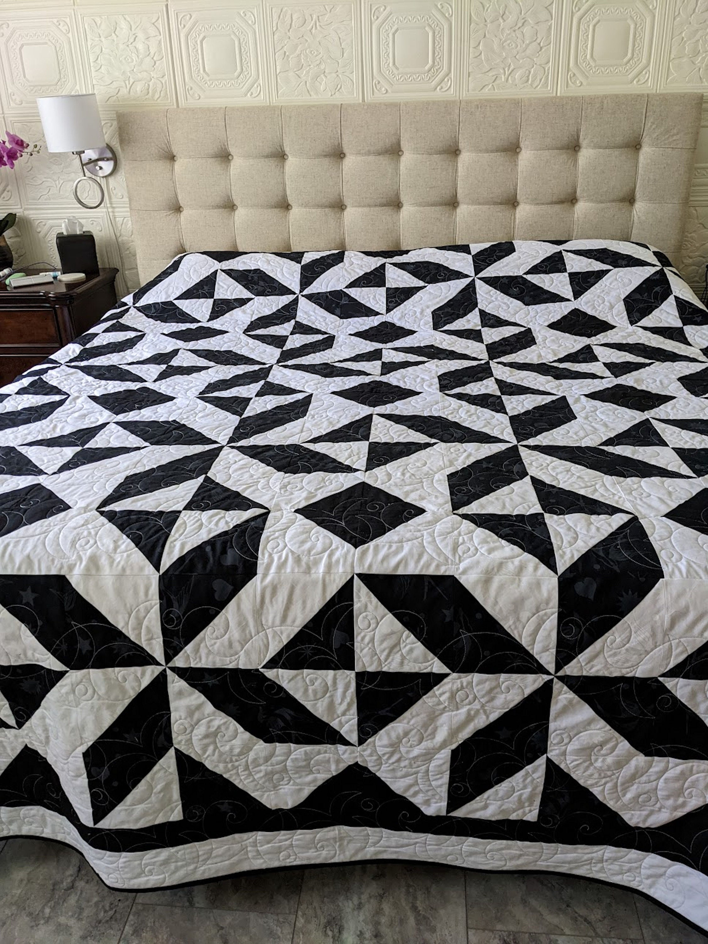 Quilt Pattern Black And White