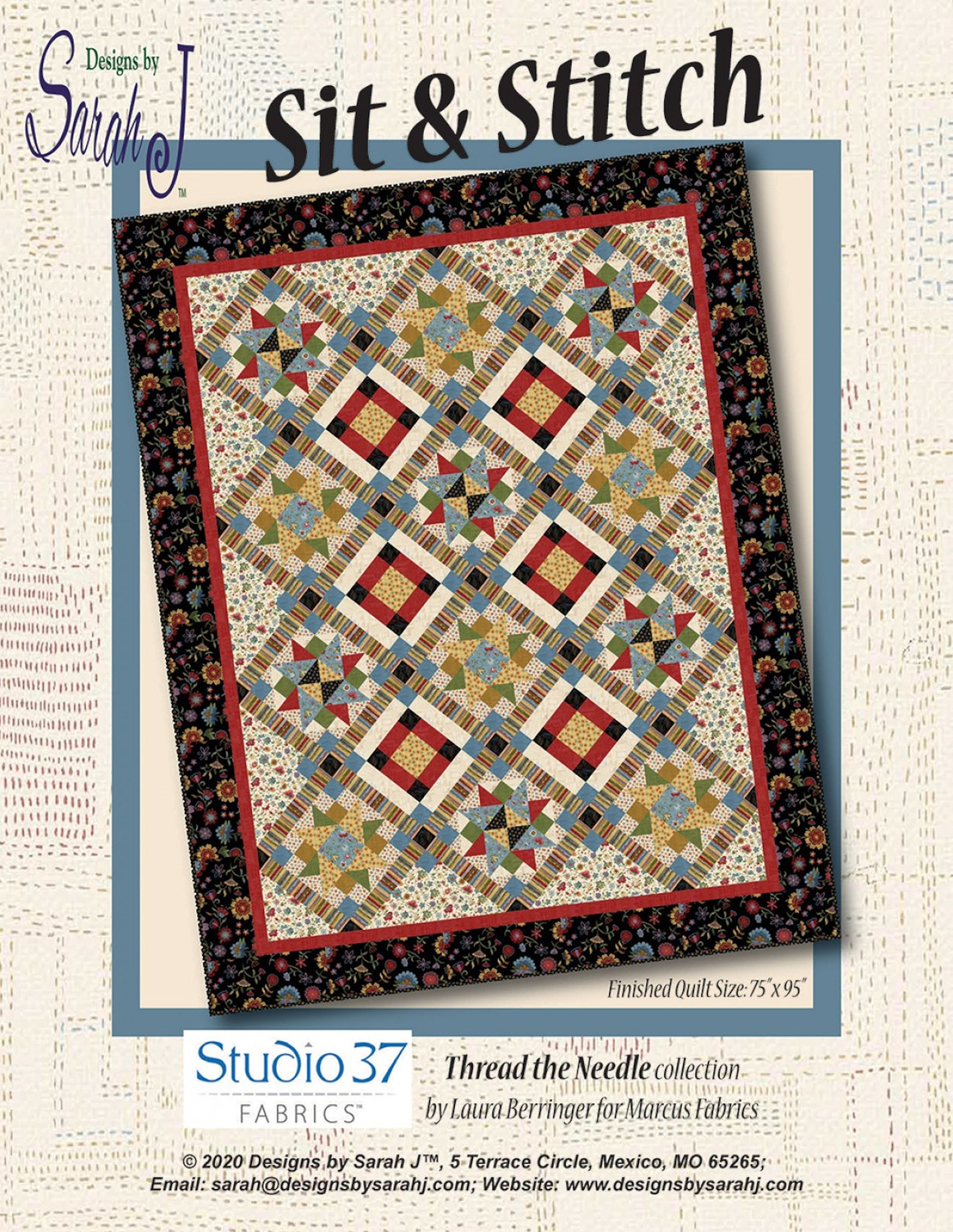 Sit and Stitch # DSJ2073 From Designs by Sarah J in Quilting - Pieced ...