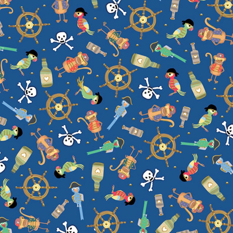 Quilting Treasures EVERYTHING PIRATES Style : 27938 100% - Etsy