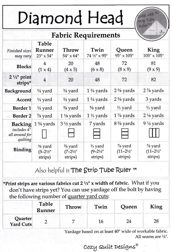 Kits & How To Sewing & Fiber Patterns CQD01052 Jelly Roll Friendly ...