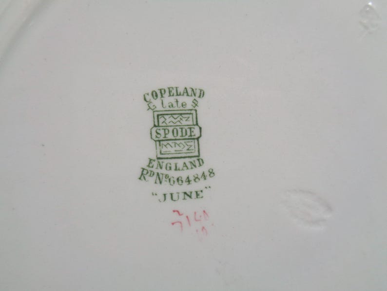 Antique Copeland Spode June Dinner Plate - Etsy