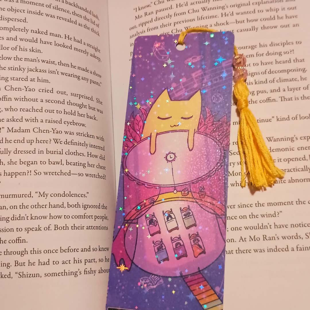 Omori Bookmark | Handmade With Holographic & Tassel - Etsy