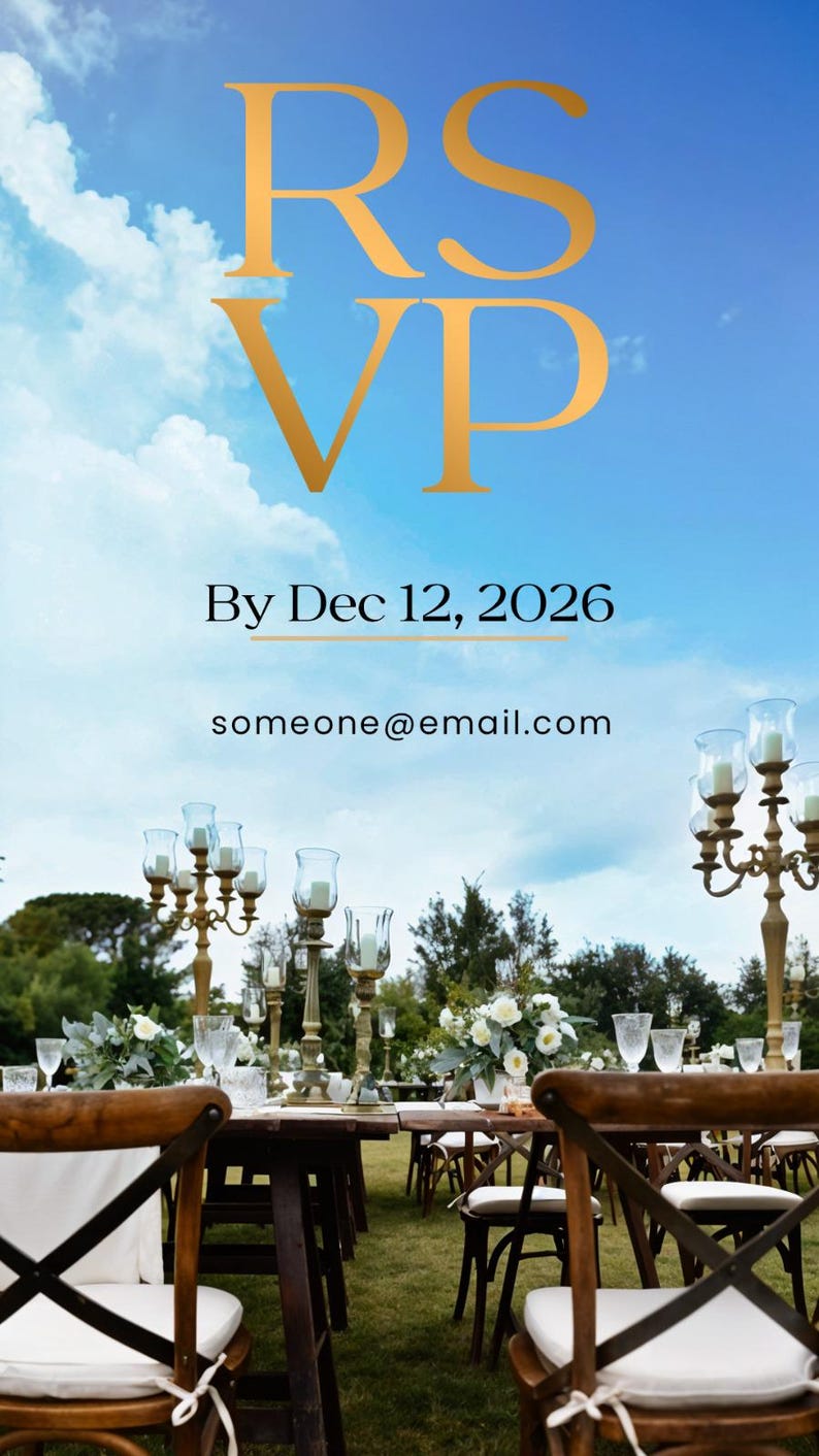 Digital Wedding Invitation Video Template | Customizable Invitation | Save the Date Video - Etsy