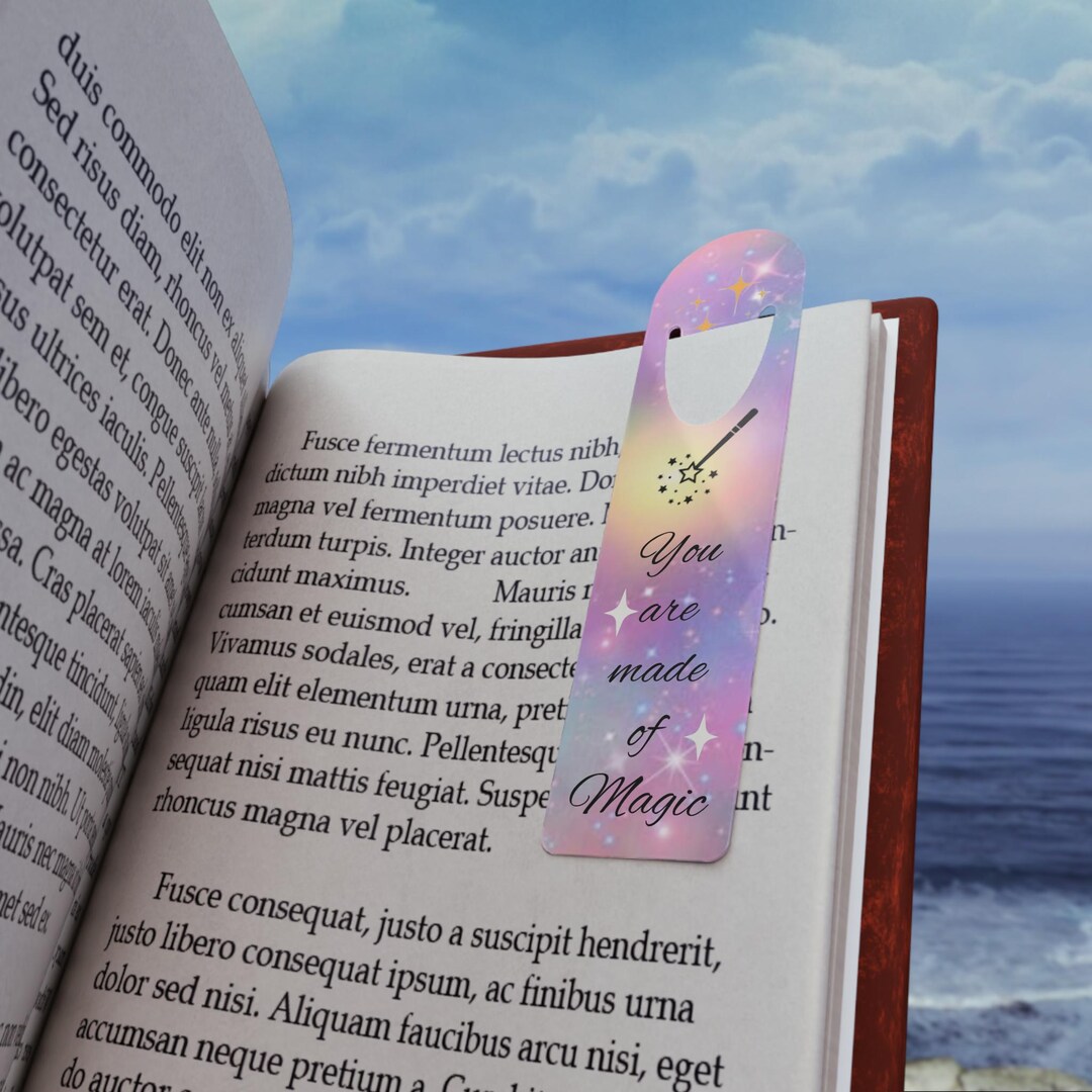 You Are Made of Magic Bookmark | Pastel Galaxy Magic Wand Quote - Etsy