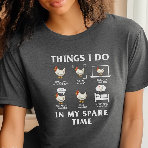 Spare Time Chicken Shirt - Etsy