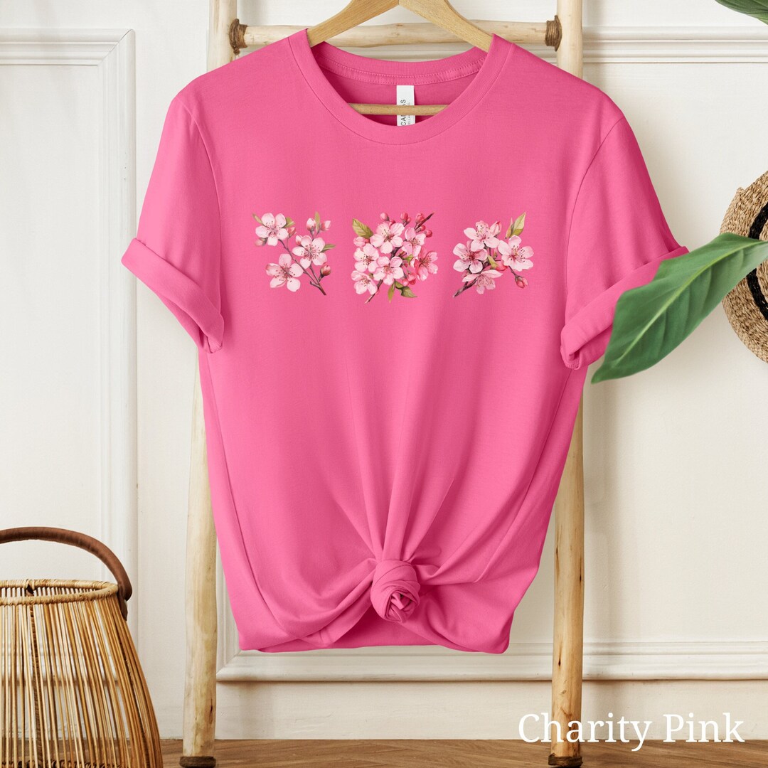 Pink Cherry Blossom Shirt, Sakura Shirt, Japanese Shirt, Japan Tshirt ...