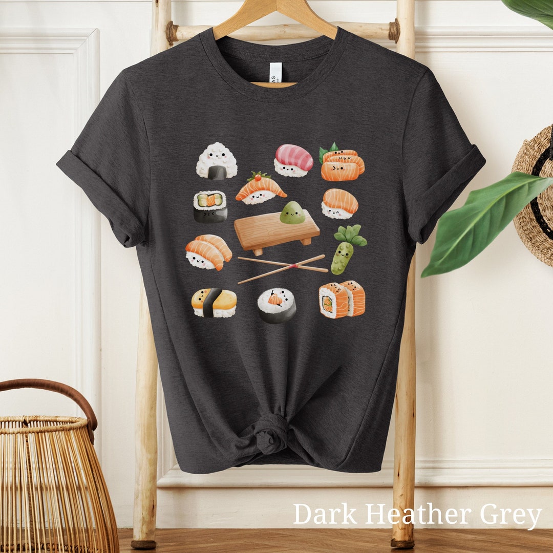 Sushi Shirt, Sushi Gifts, Sushi Lover Shirt, Kawaii Sushi Shirt ...