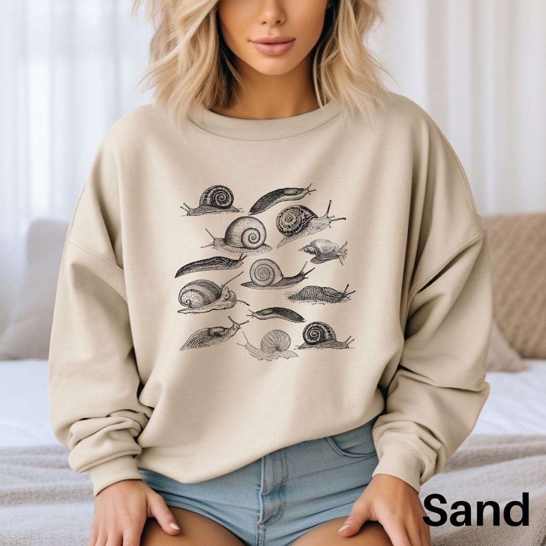 Snails Sweathirt, Snail Lover, Snails Sweater, Snail Gifts, Gardening ...