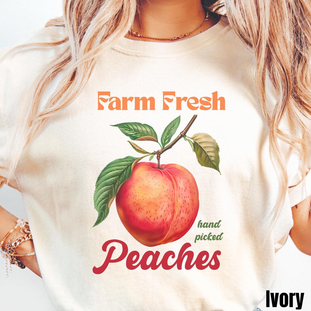 Retro Peach Shirt, Comfort Colors® Boho Georgia Peaches Shirt, Summer ...
