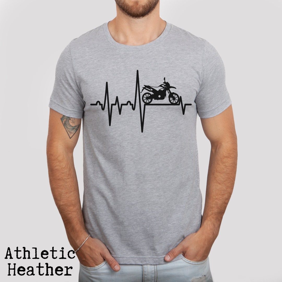 Motorcycle Heartbeat Shirt, Motorcycle Shirt, Motorcycle Gift, Biker ...