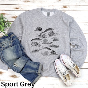 Snails Sweathirt, Snail Lover, Snails Sweater, Snail Gifts, Gardening ...