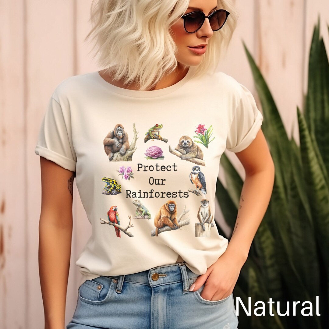 Protect Our Rainforests Shirt, Primates of the Forest, Save the ...