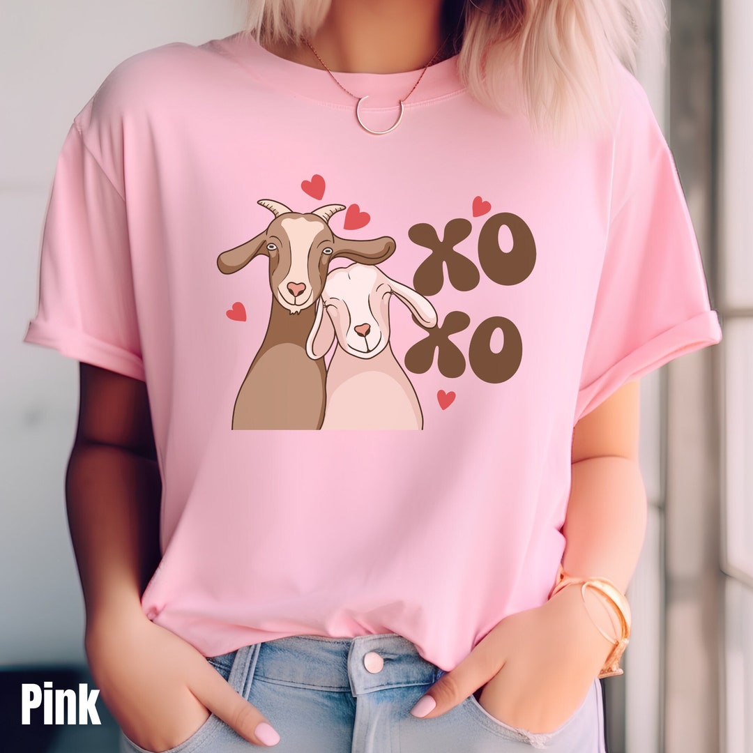 Goat Valentine Shirt, Farm Animals Valentine Shirt, Goat Lover Shirt ...