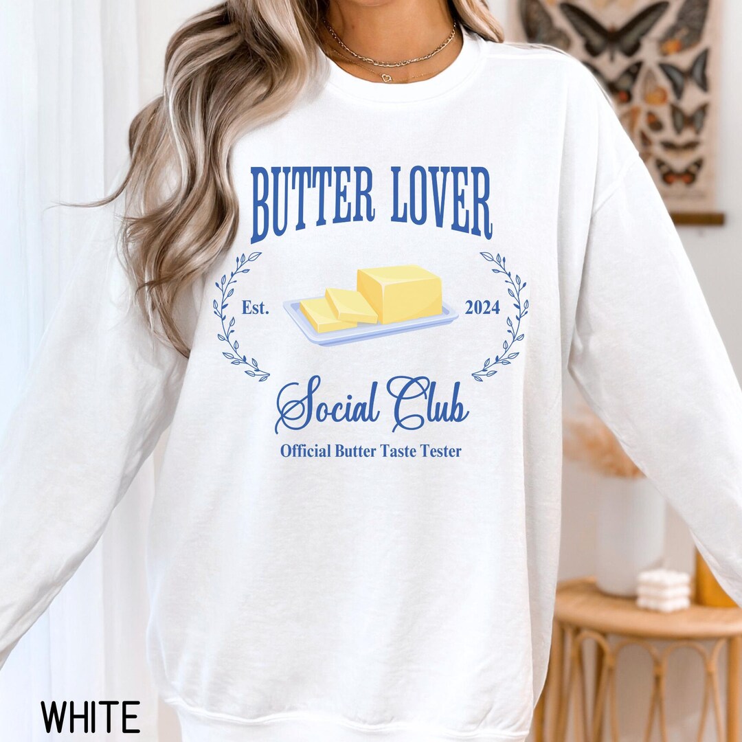 Salted Butter Sweatshirt, Comfort Colors® Stick of Butter Sweater ...