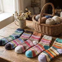 Bohemian Floral Socks | 5 Colors | Teal Blue Green Beige Mustard ...