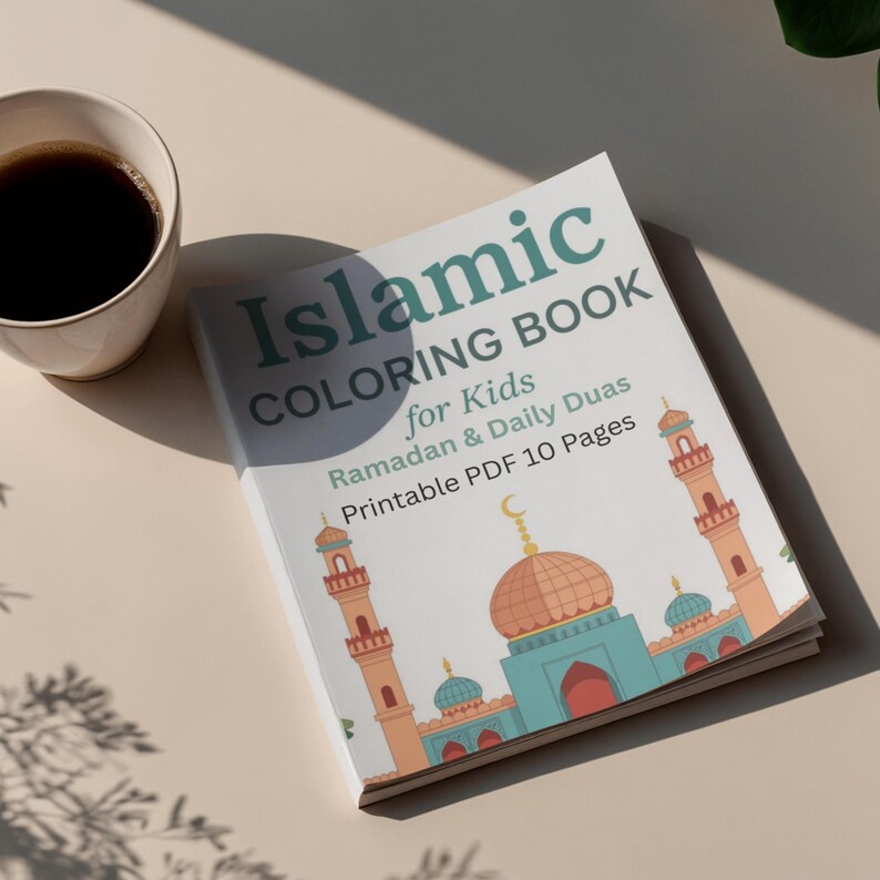 Ramadan Coloring Book for Kids, Islamic Learning, Daily Dua (PDF ...