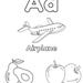 Happy Alphabet Coloring Book Printable Pages 26 Digital Instant ...