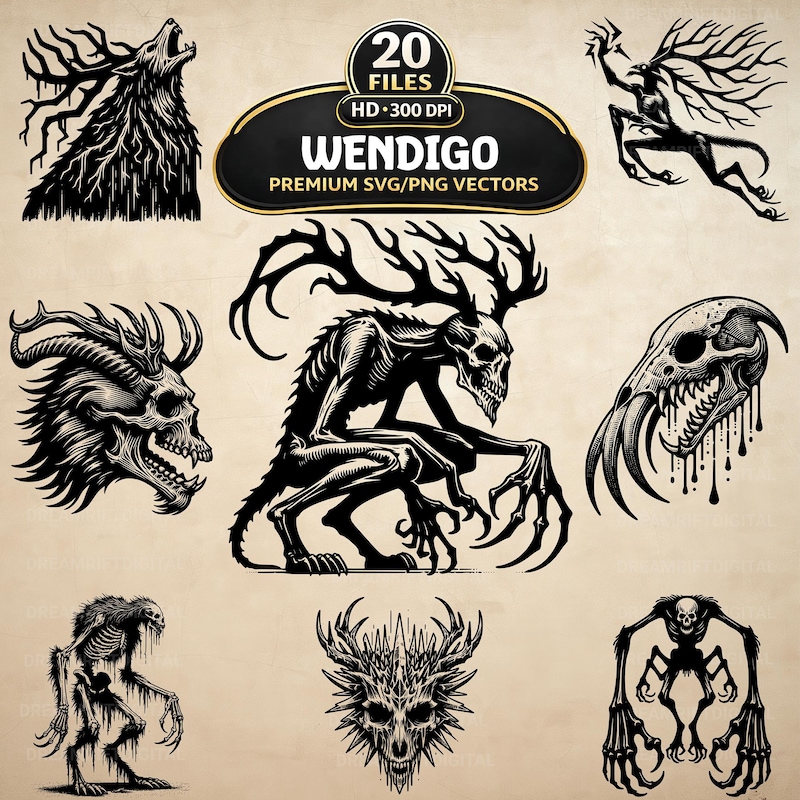Wendigo Art - Etsy