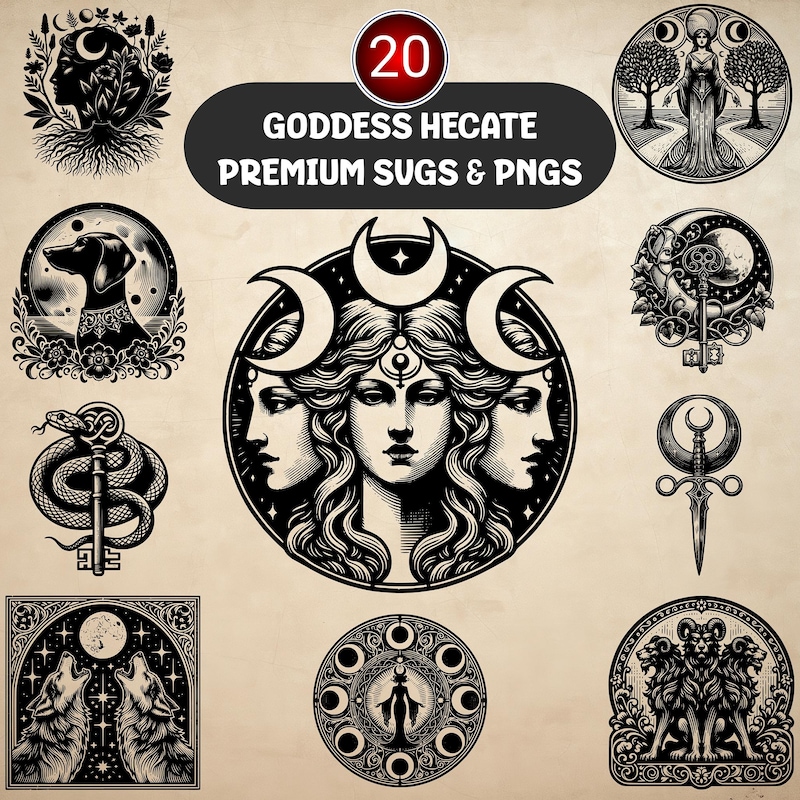 Triple Goddess Svg - Etsy