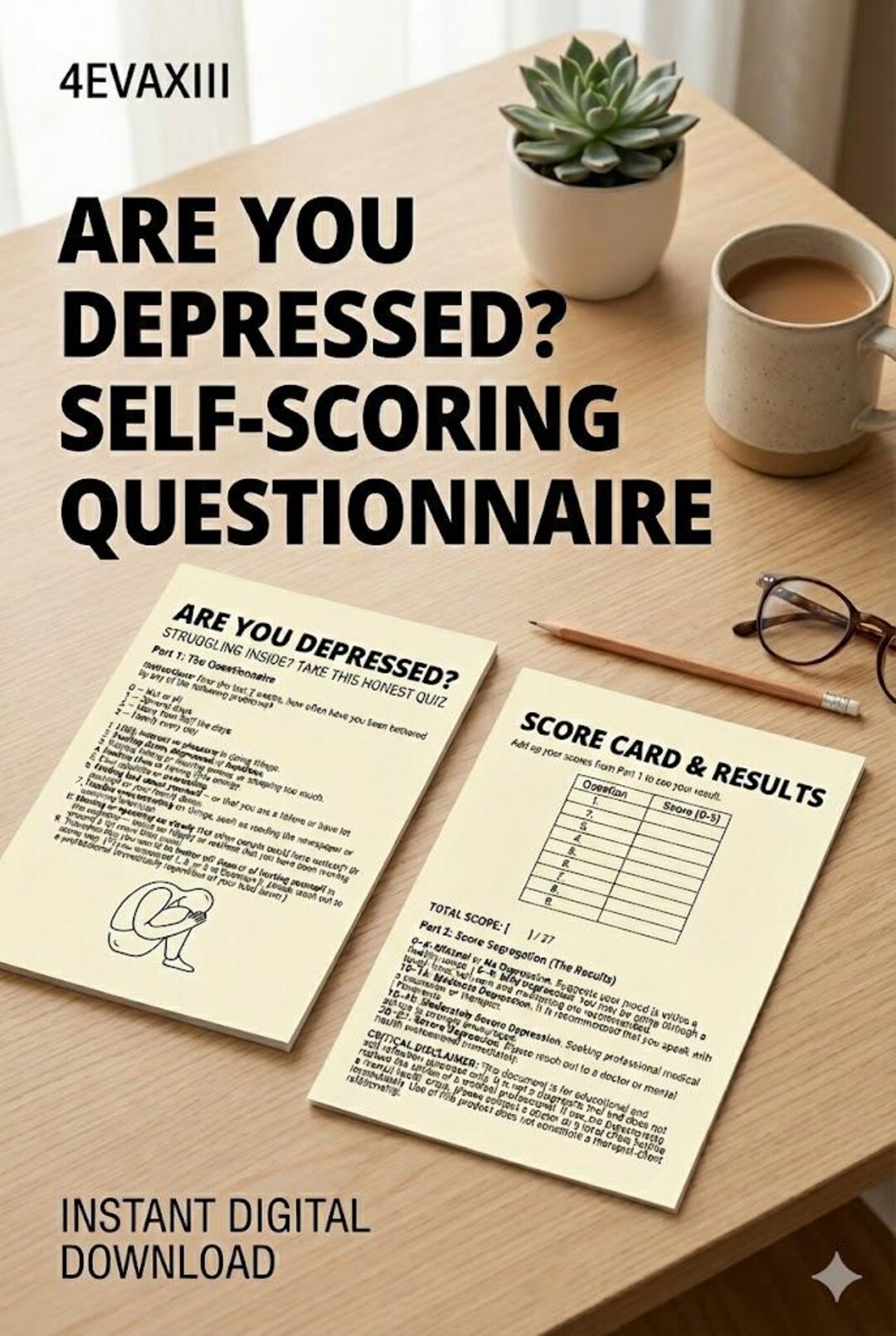 PHQ-9 Depression Assessment & Mental Health Tracker | Clinical Wellness ...