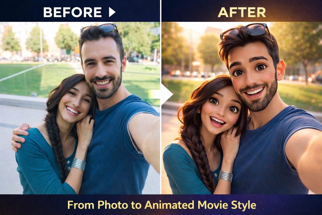 Transform Your Photo Into a 3D Cartoon Character | Animated Movie-style ...