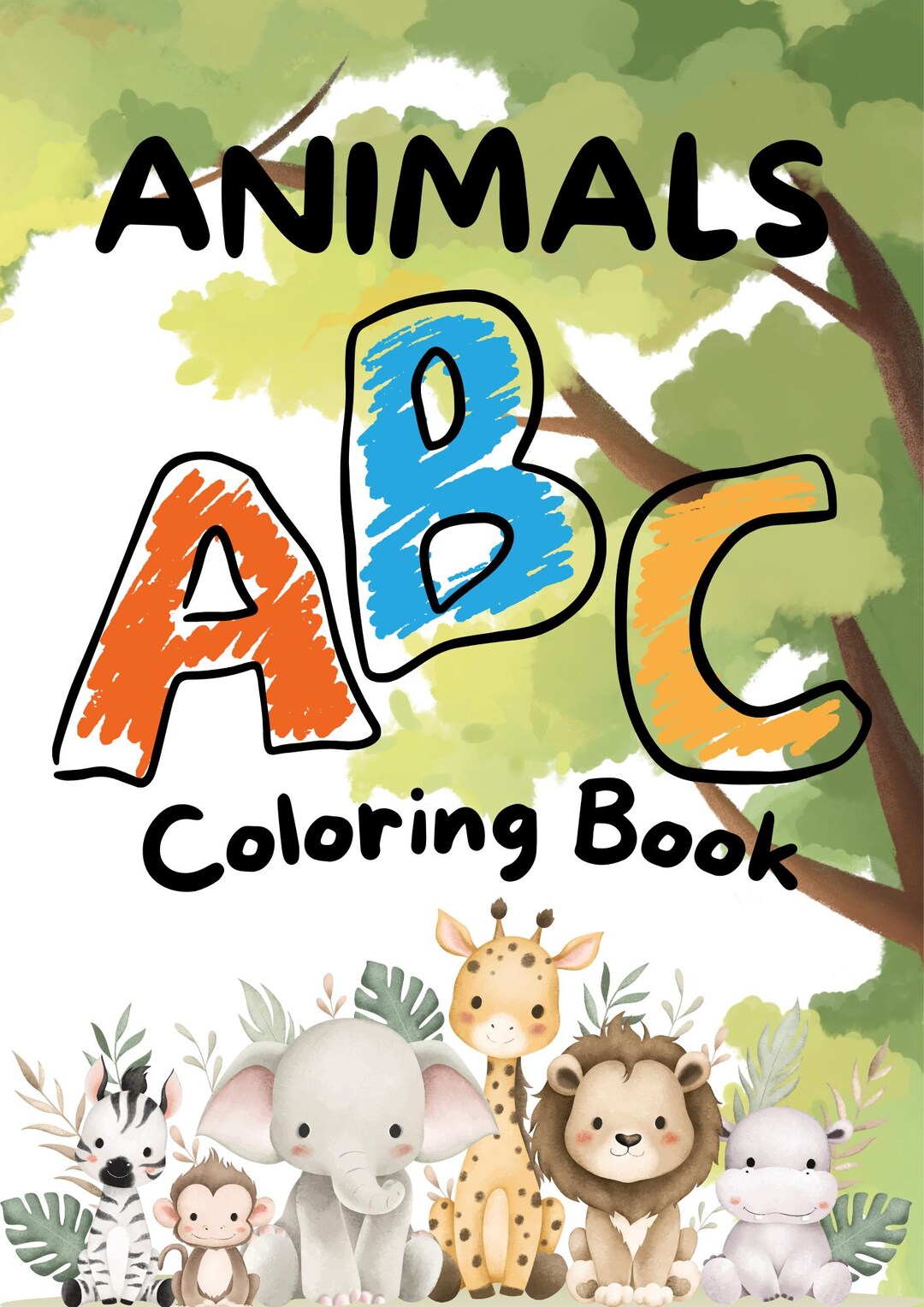 Alphabet Animals Coloring Book | PDF | Downloadable | Printable - Etsy