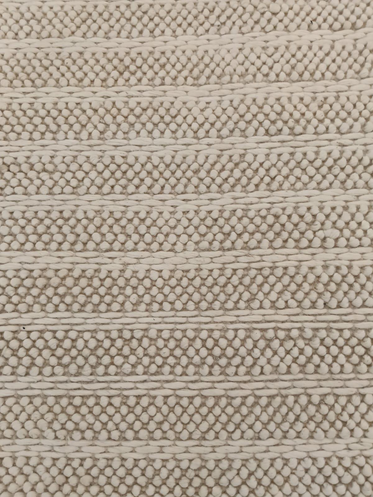 Handwoven Cotton Dari Rug | Neutral Beige Flatweave Area Rug | Boho ...