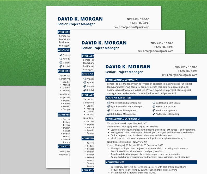ATS Friendly Resume Template | Canva Resume & CV | Professional Design ...