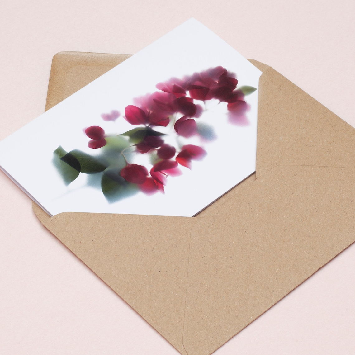 Red Flower Greeting Card Floral Art Card Botanical Cards - Etsy UK