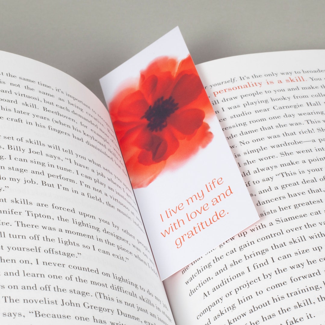 4 Motivational Bookmarks, Positive Quotes Bookmark, Readers Gift ...