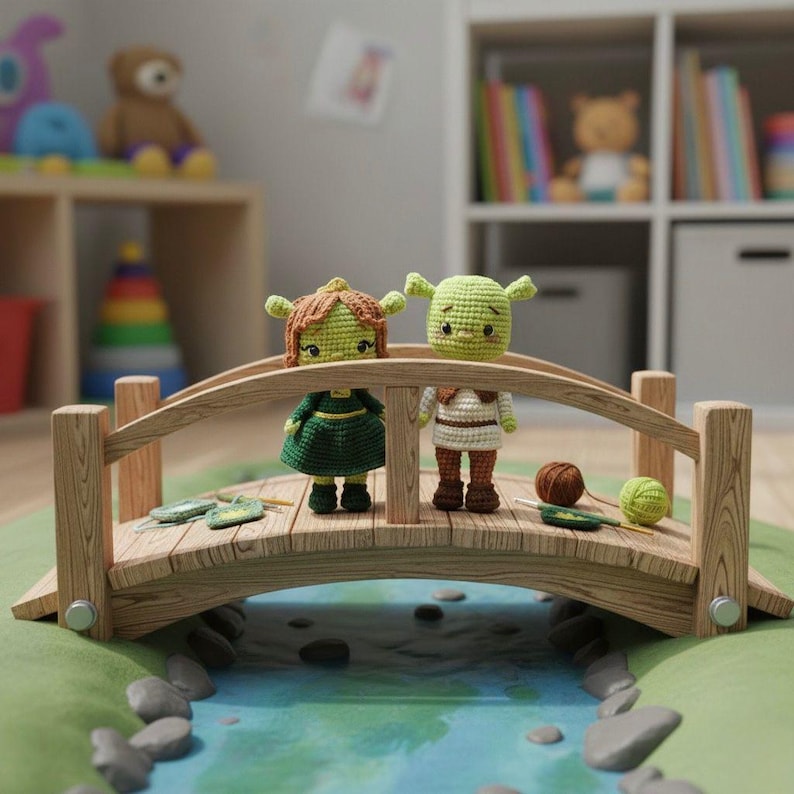 Shrek& Fiona Amigurumi Crochet Pattern PDF, Plush Toy DIY, Digital ...