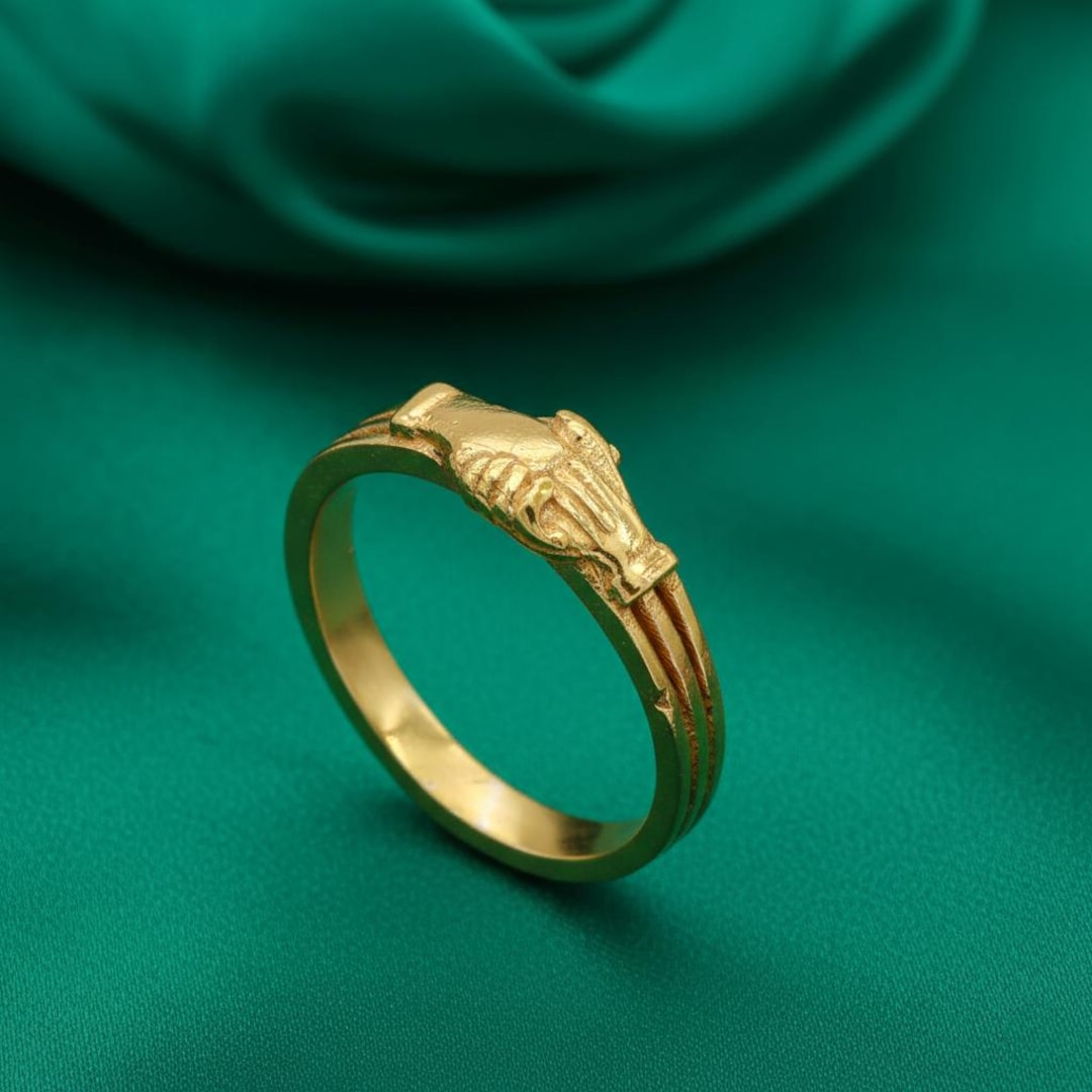 Gold Fade Ring, Holding Hands Ring, Gold Promise Ring for Couples, Love ...