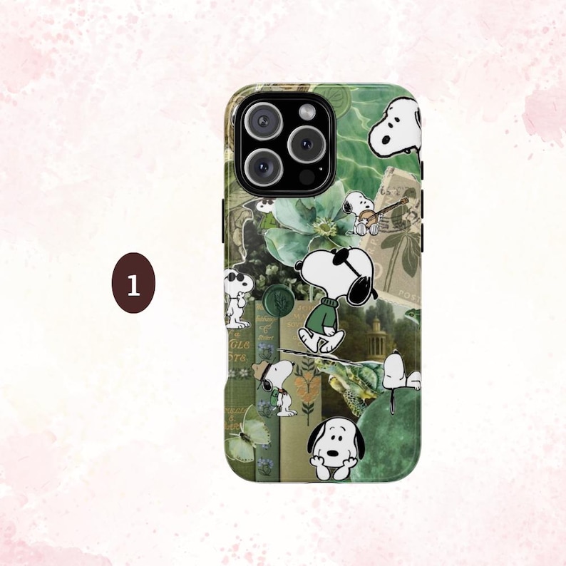 Retro Snoopy Peanuts Phone Case for iPhone & Samsung (vintage Cartoon ...