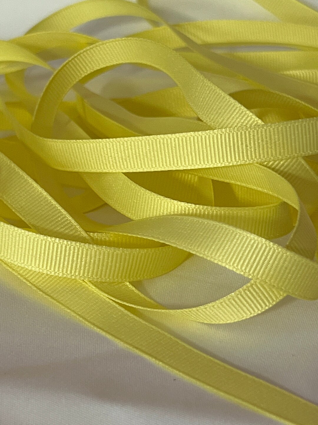 3/8" Lemon Cream Grosgrain Ribbon Old Store Stock - Etsy