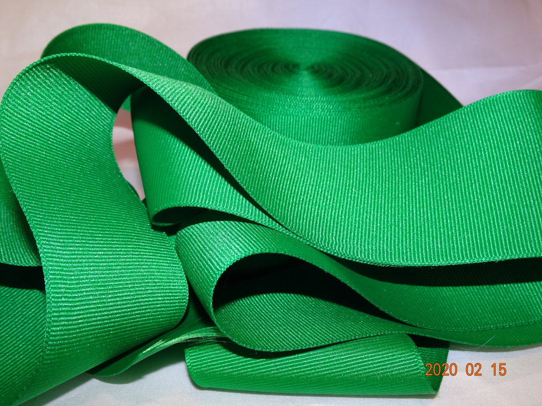 2-1/4" EMERALD GREEN Vintage Grosgrain Ribbon Stock BTY - Etsy