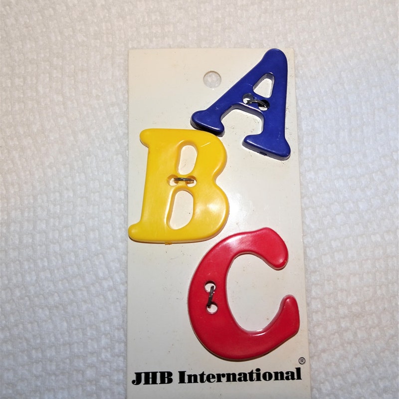 Alphabet Buttons - Etsy