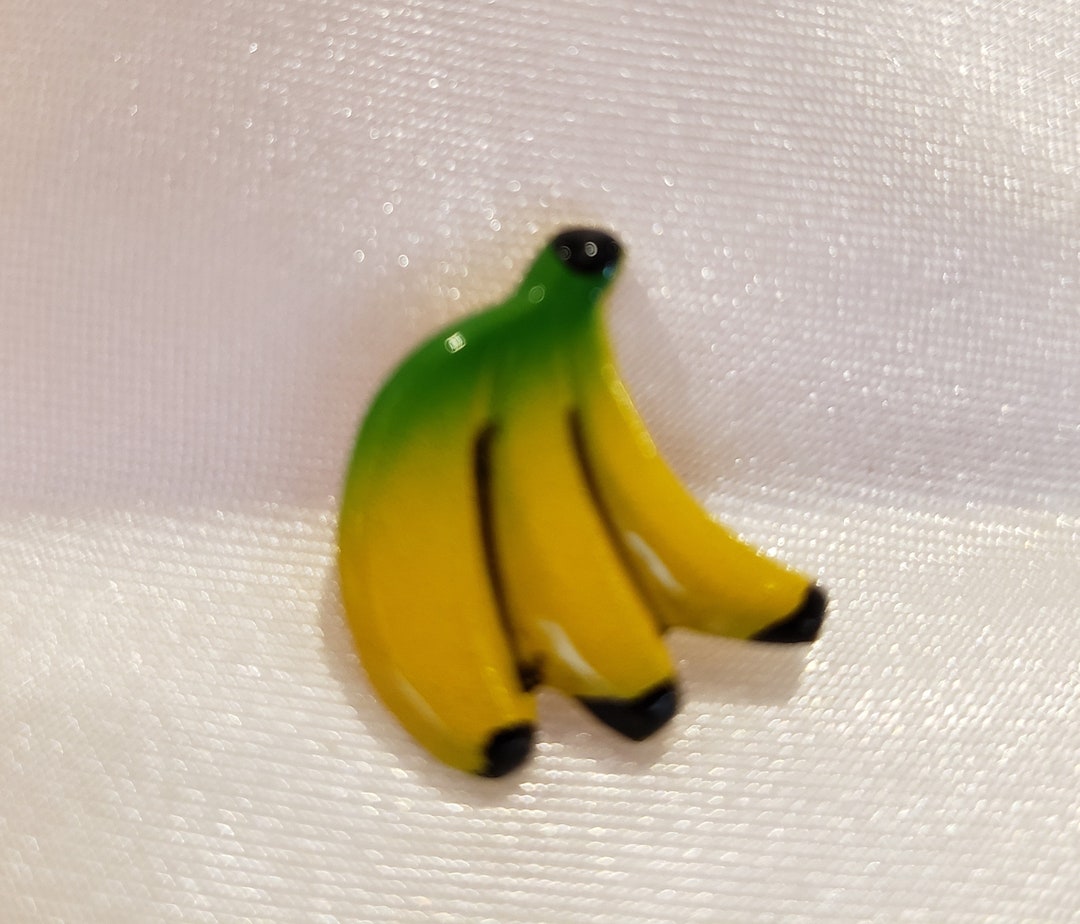 Hand Painted Bananas Metal Buttons From JHB International 5/8" One (1 ...