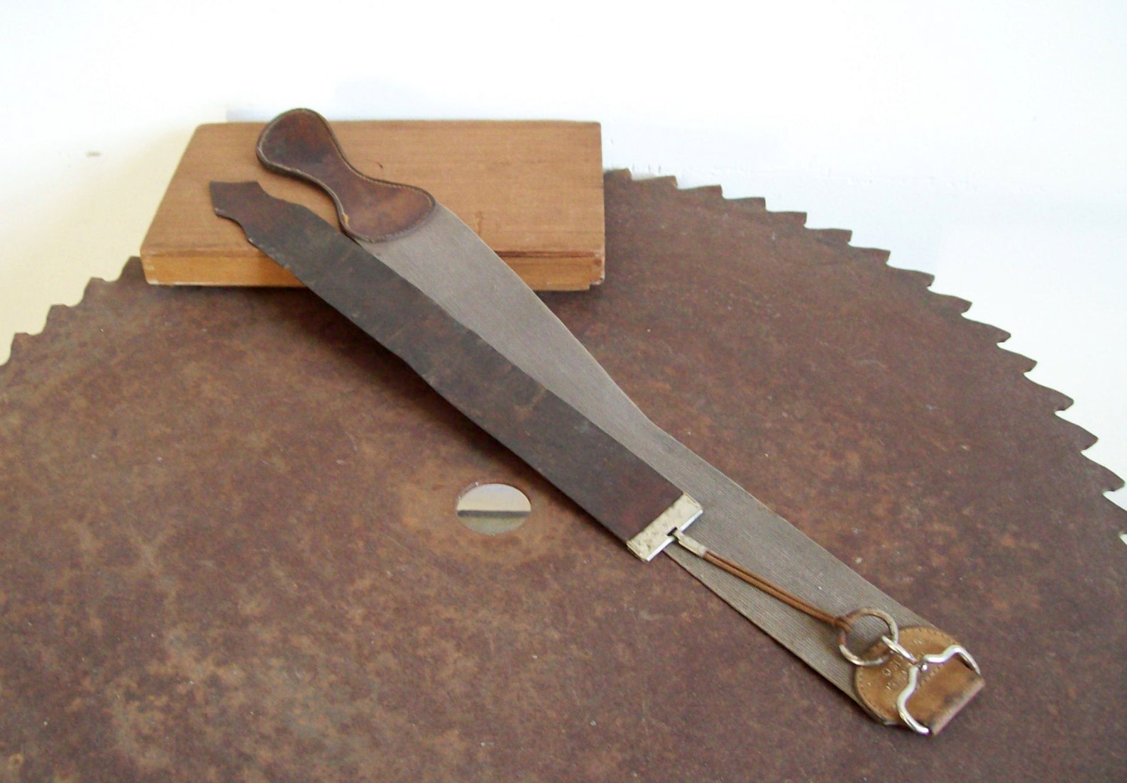 Antique military razor strop Auto Strop Property of US Army | Etsy