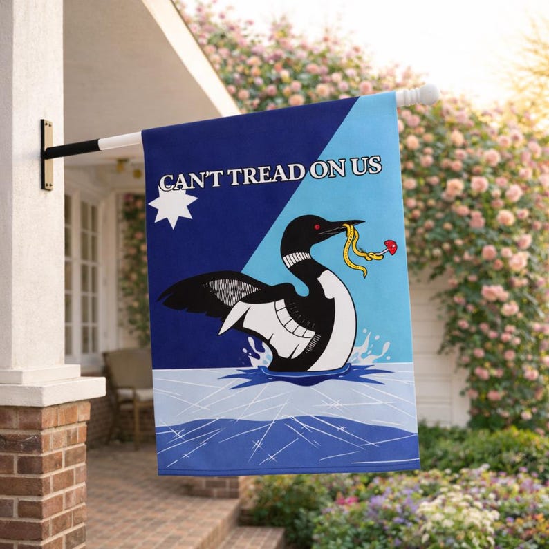 Can’t Tread on Us Minne-sota Loon Flag, Perfect Gift for Lake Lovers ...