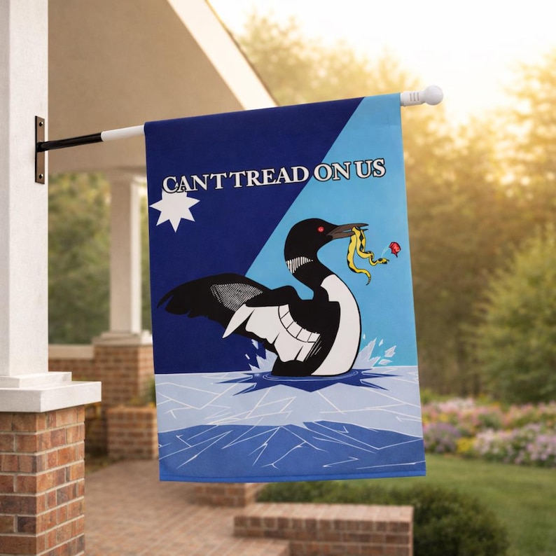 Can’t Tread on Us Minne-sota Loon Flag, Perfect Gift for Lake Lovers ...