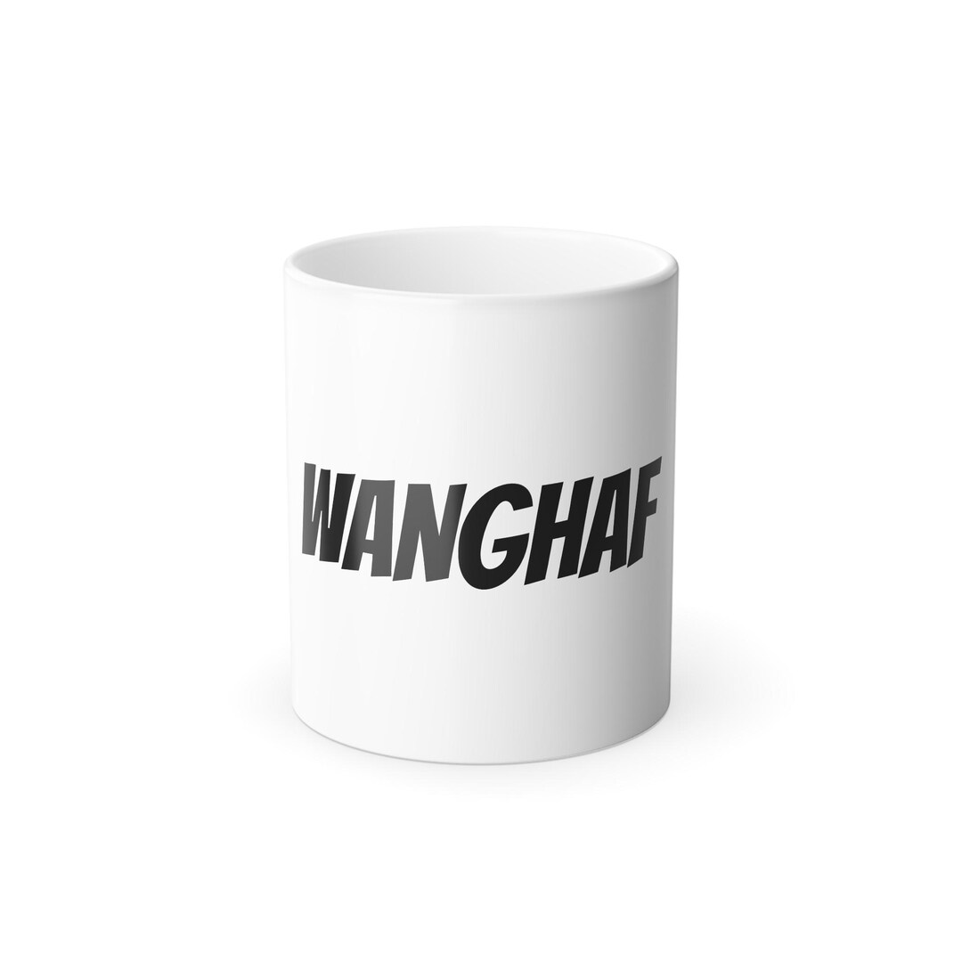 WANGHAF Bold Slanted Text Mug | Color Morphing 11oz - Etsy